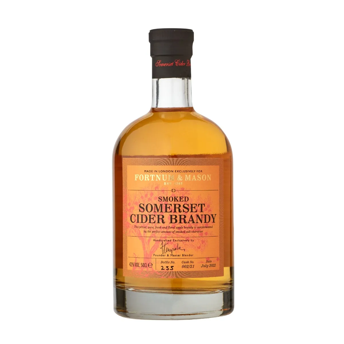 Fortnum's Smoked Apple Cider Brandy, Somerset Cider Brandy Co., 50cl